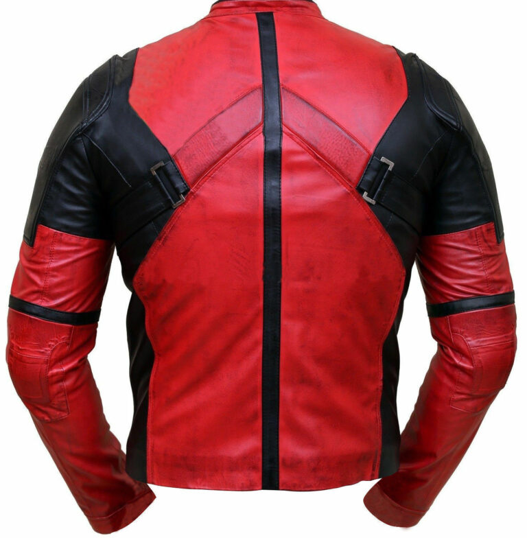 Deadpool Wade Wilson Distressed Biker Leather Jacket - Supreme Fashion ...